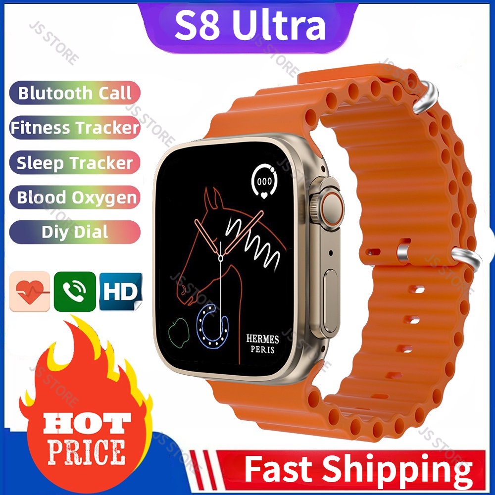 Smartwatch S8 Ultra Series 8 IWO HD Tela Masculino Feminino Esporte À ...