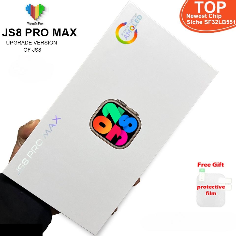 2023 Novo Relógio JS8 Pro Max Ultra Inteligente Homens 49mm Tela AMOLED 2.1 & quot ; De Pressão ...