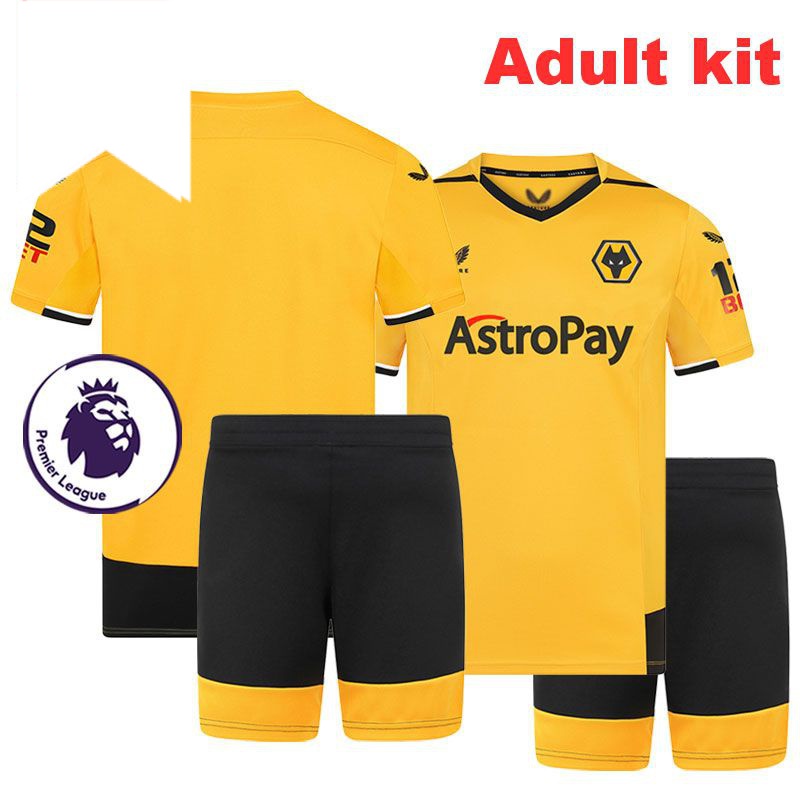 2022/2023 Wolves adulto kit camisa de futebol com patch | Shopee Brasil