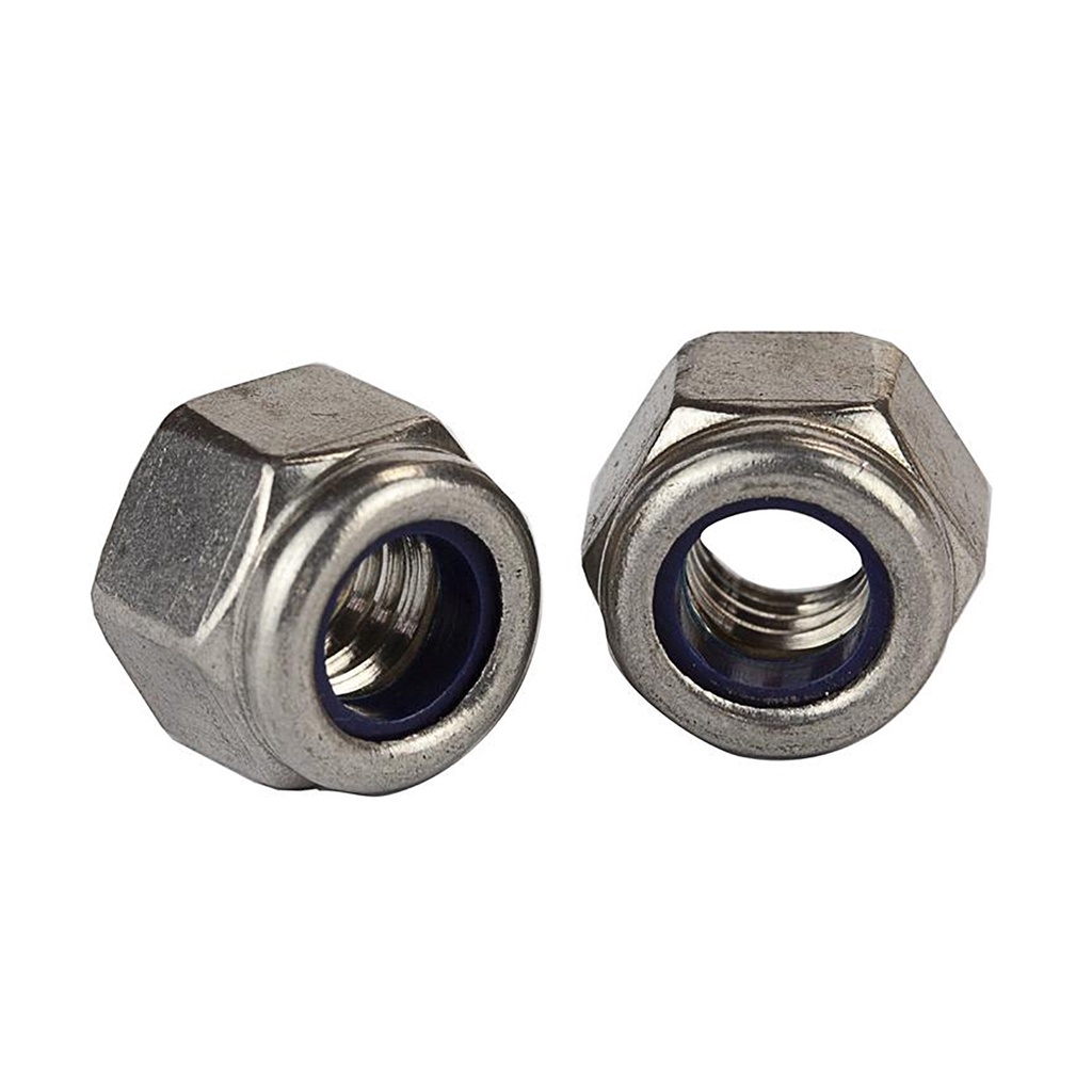 Porca Auto Travante M8 Parlock Aço Inox A2/304 - Kit com 100 Unidades ...