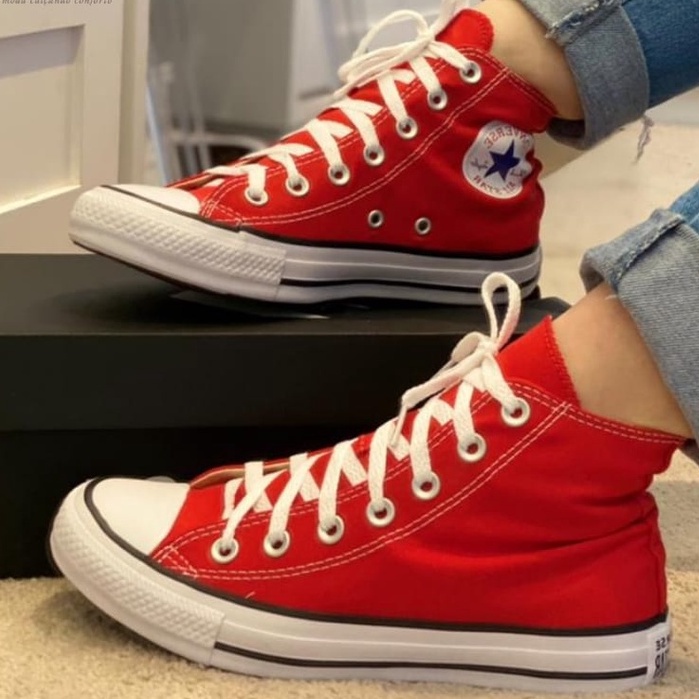 bota all star Convérs vulcanizado chuck taylor cano alto FEMININO E ...