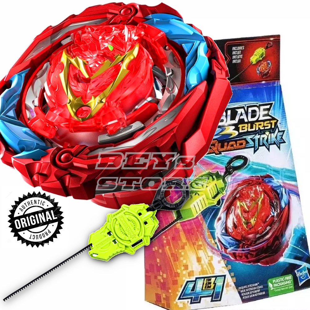 Beyblade Lançador Hasbro QuadStrike Zeal Achilles | Shopee Brasil