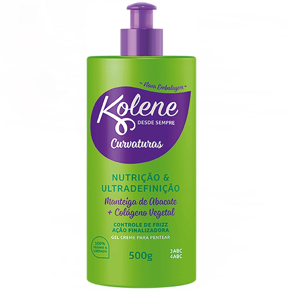 Creme para Pentear Kolene Nutrição e Ultradefinição Curvaturas 500g ...