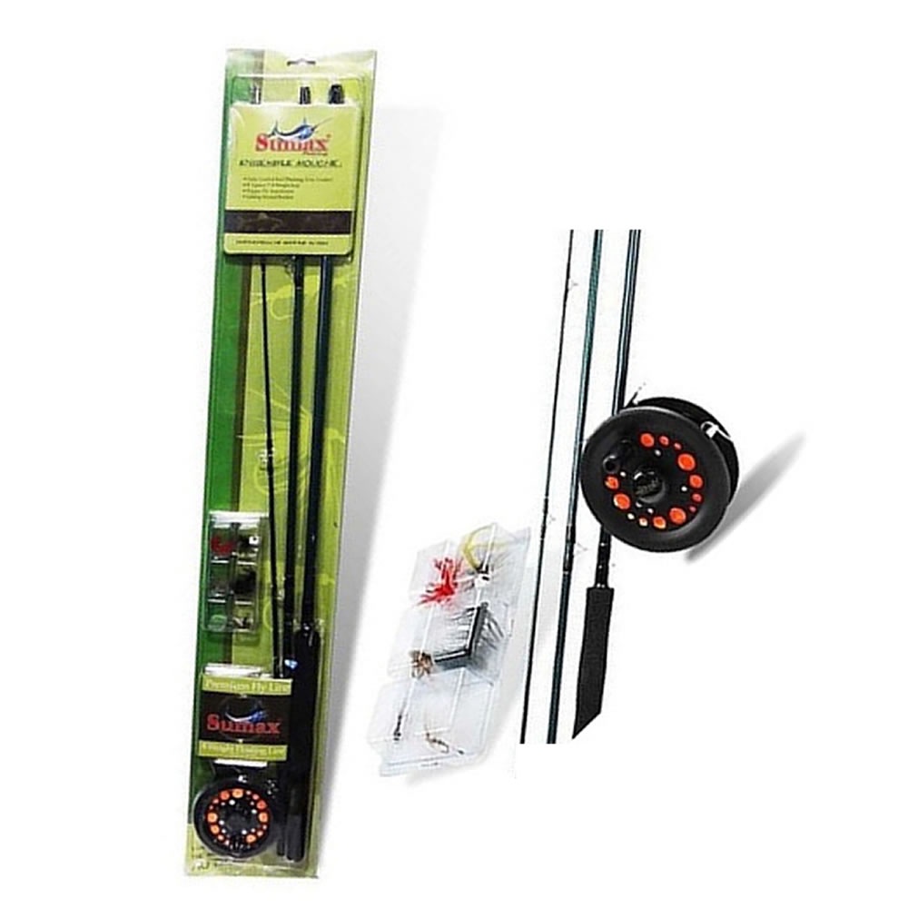Kit Pescaria Sumax Fly Fishing Para Iniciantes 5/6 C/ Iscas | Shopee Brasil