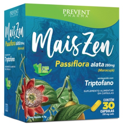 Calmante Natural Passiflora 30 Caps Mais Zen Suplemento | Shopee Brasil
