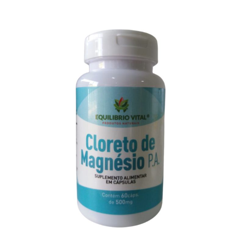 Cloreto de Magnésio P.A - 600mg - 60 Cápsulas - Equilíbrio - Suplemento Alimentar | Shopee Brasil