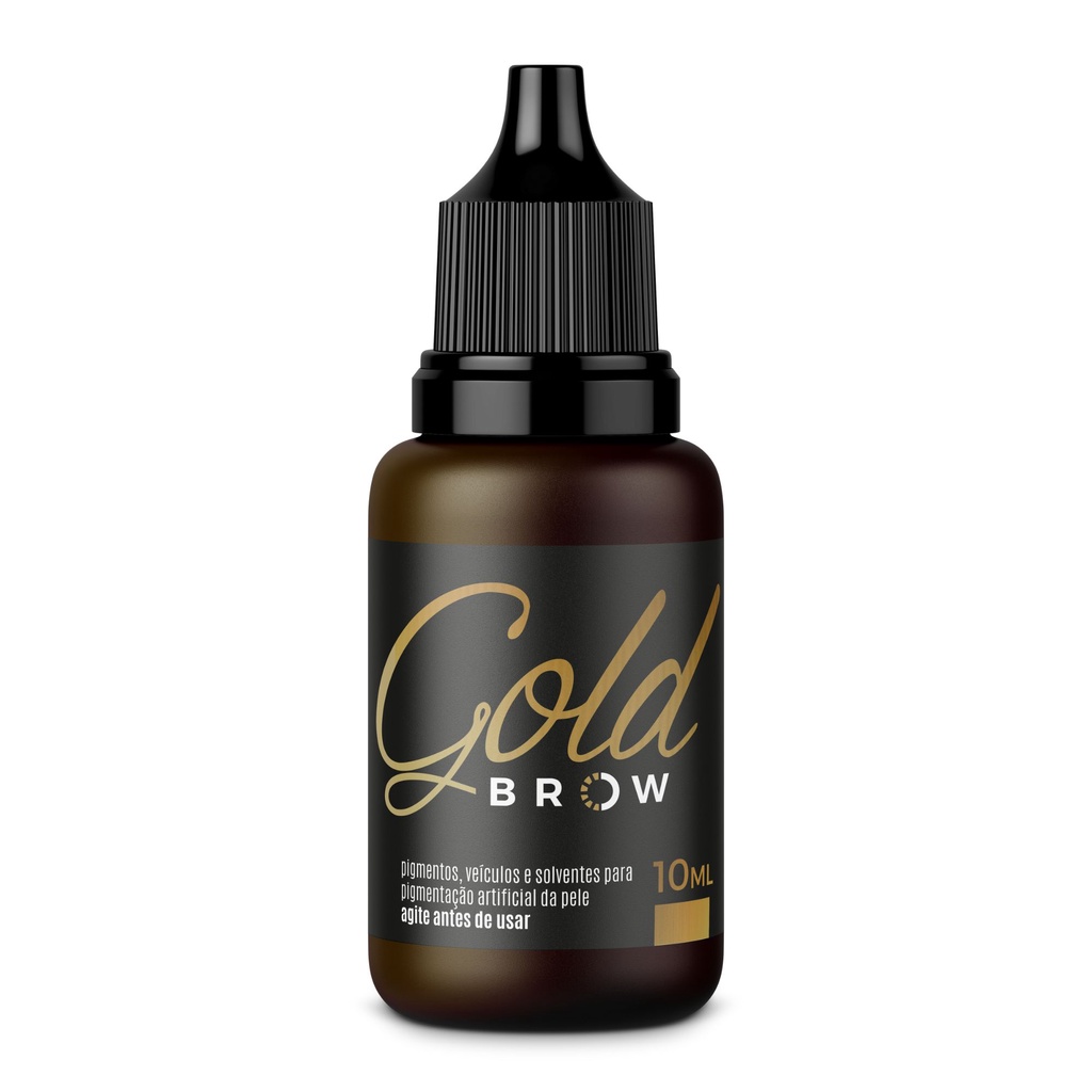 Pigmento para sobrancelha MAG GOLD BROW 10ML - BLONDE | Shopee Brasil