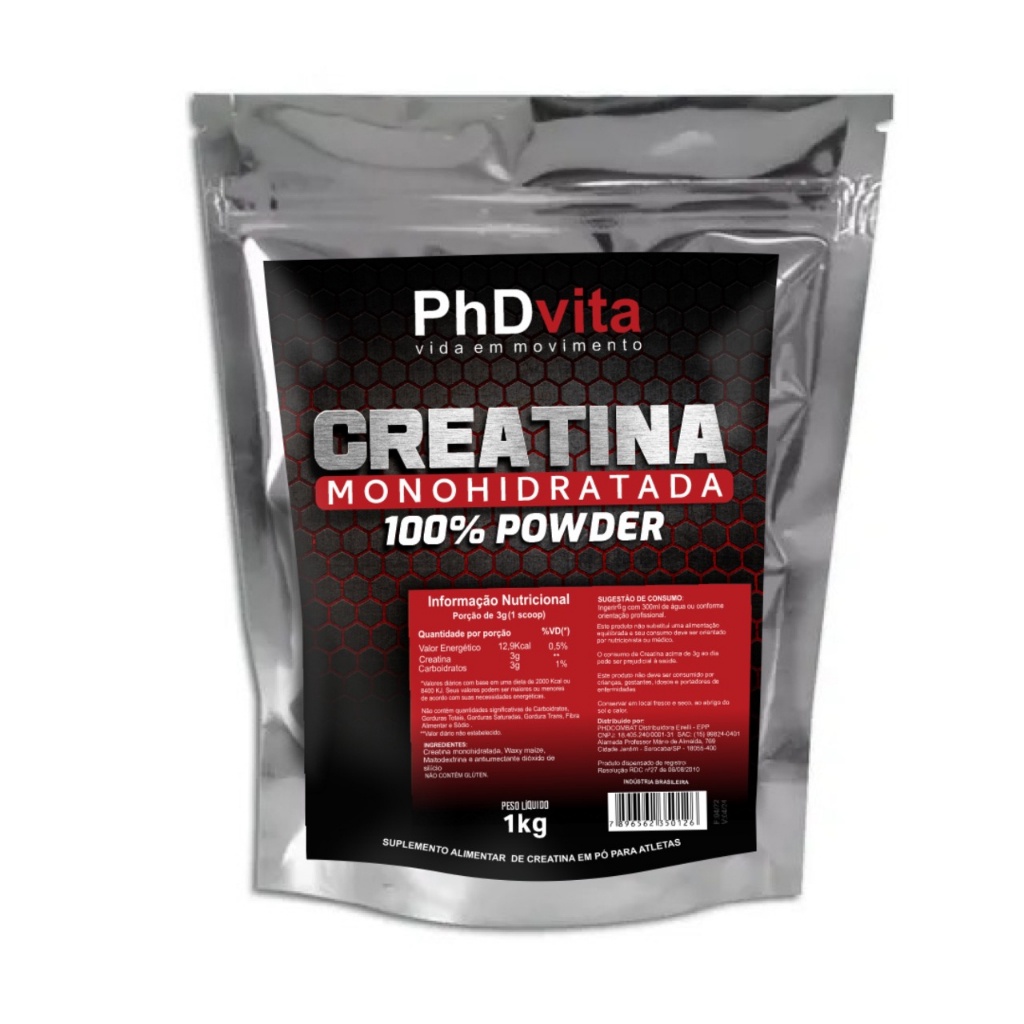 Creatina 1Kg | Monohidratada | 100%Powder | Shopee Brasil