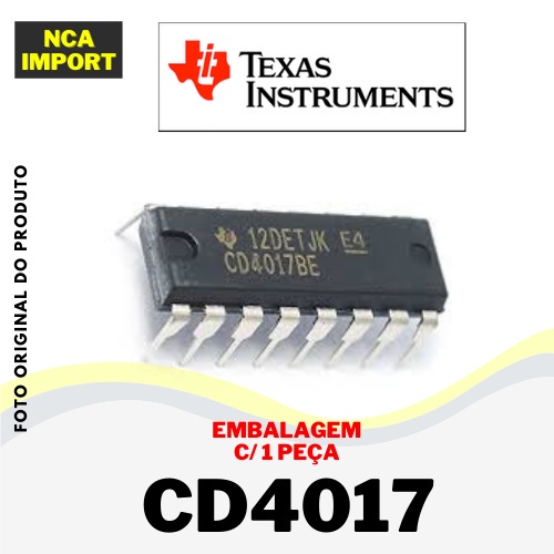 Circuito Integrado CD4017 | Shopee Brasil