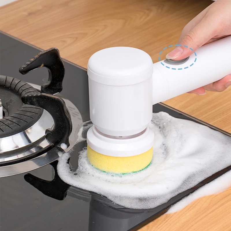 Escova de Limpeza Multifuncional Elétrica 5 em1 Ferramenta Mágica ...