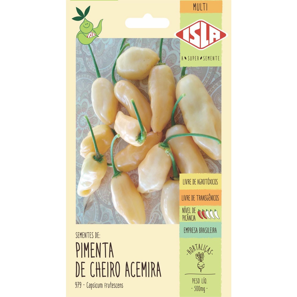 Sementes de Pimenta de Cheiro Acemira 500mg - Isla Multi | Shopee Brasil