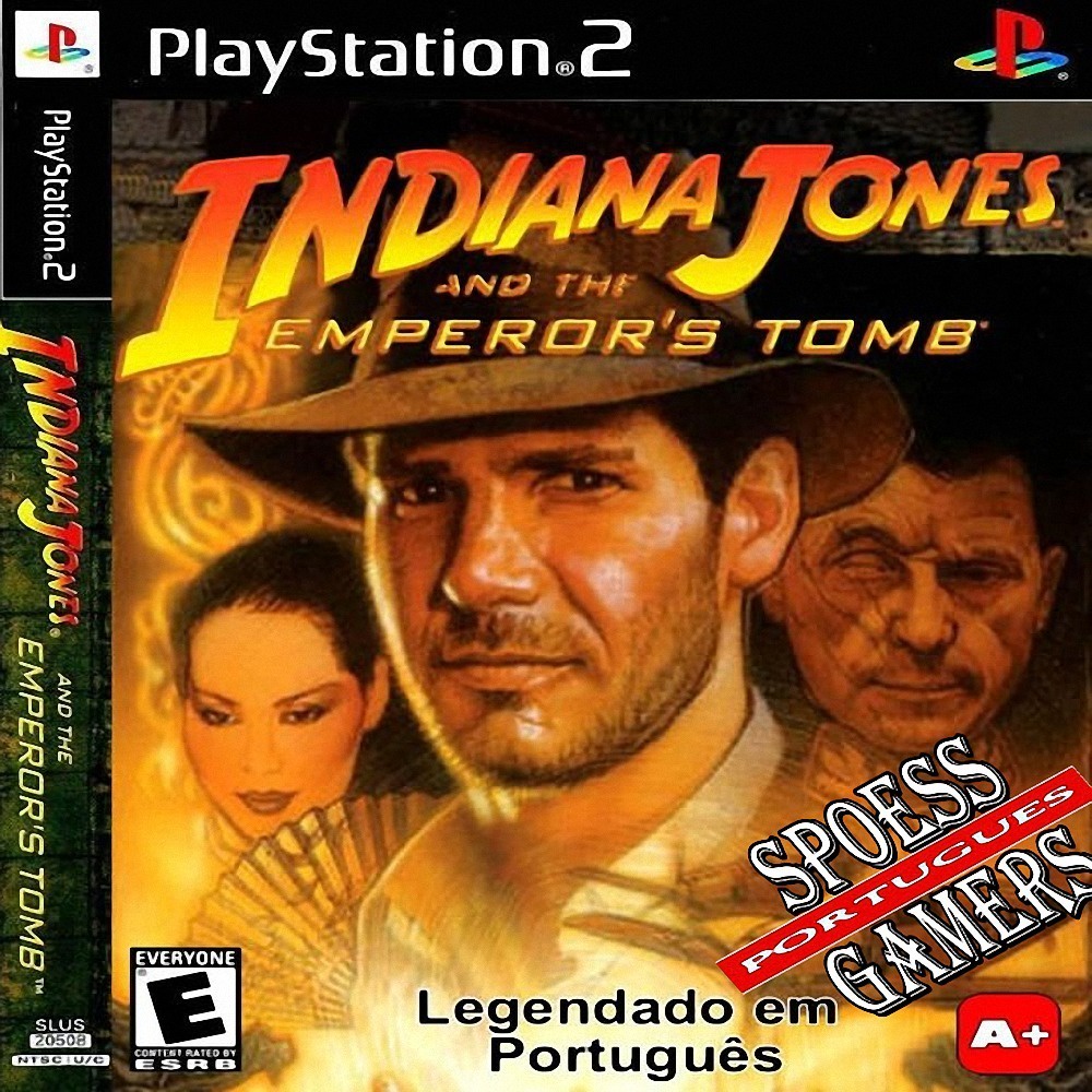 Ps 2 Jogo Jogo Indiana Jones And The Emperor's Tomb Portugues Patch De ...