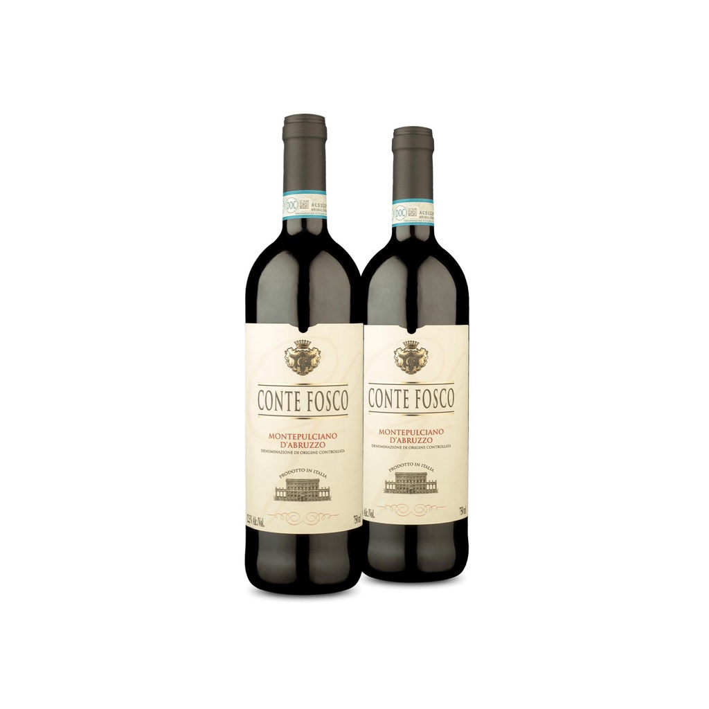 Kit 2 Vinho Tinto Italiano Conte Fosco Seco 2021 750ml | Shopee Brasil