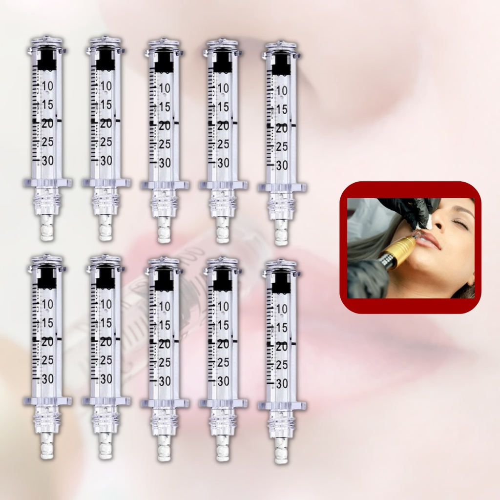 Kit 10 Seringas Ampolas para Caneta Pressurizada Hyaluron Seringa De 0,3ml/0,5ml | Shopee Brasil