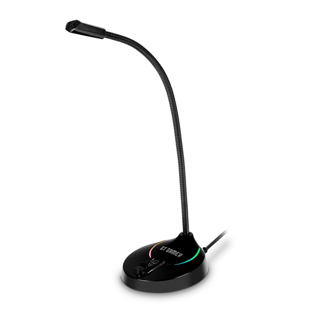 Microfone Gamer Omnidirecional Space com LED RGB | GT Gamer | Shopee Brasil