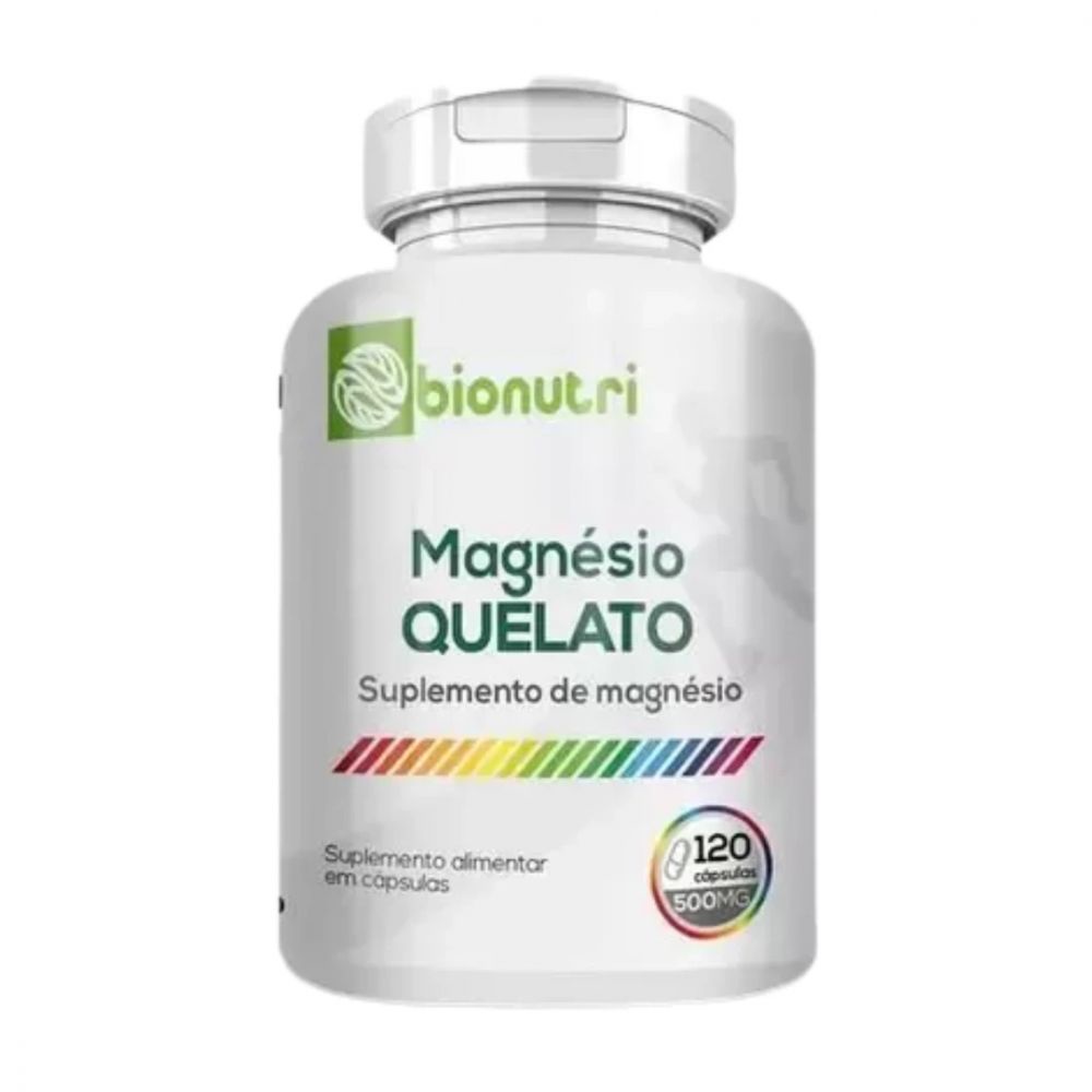 Bionutri Magnesio Quelato Melhora na Absorção do Cálcio 120 Caps ...