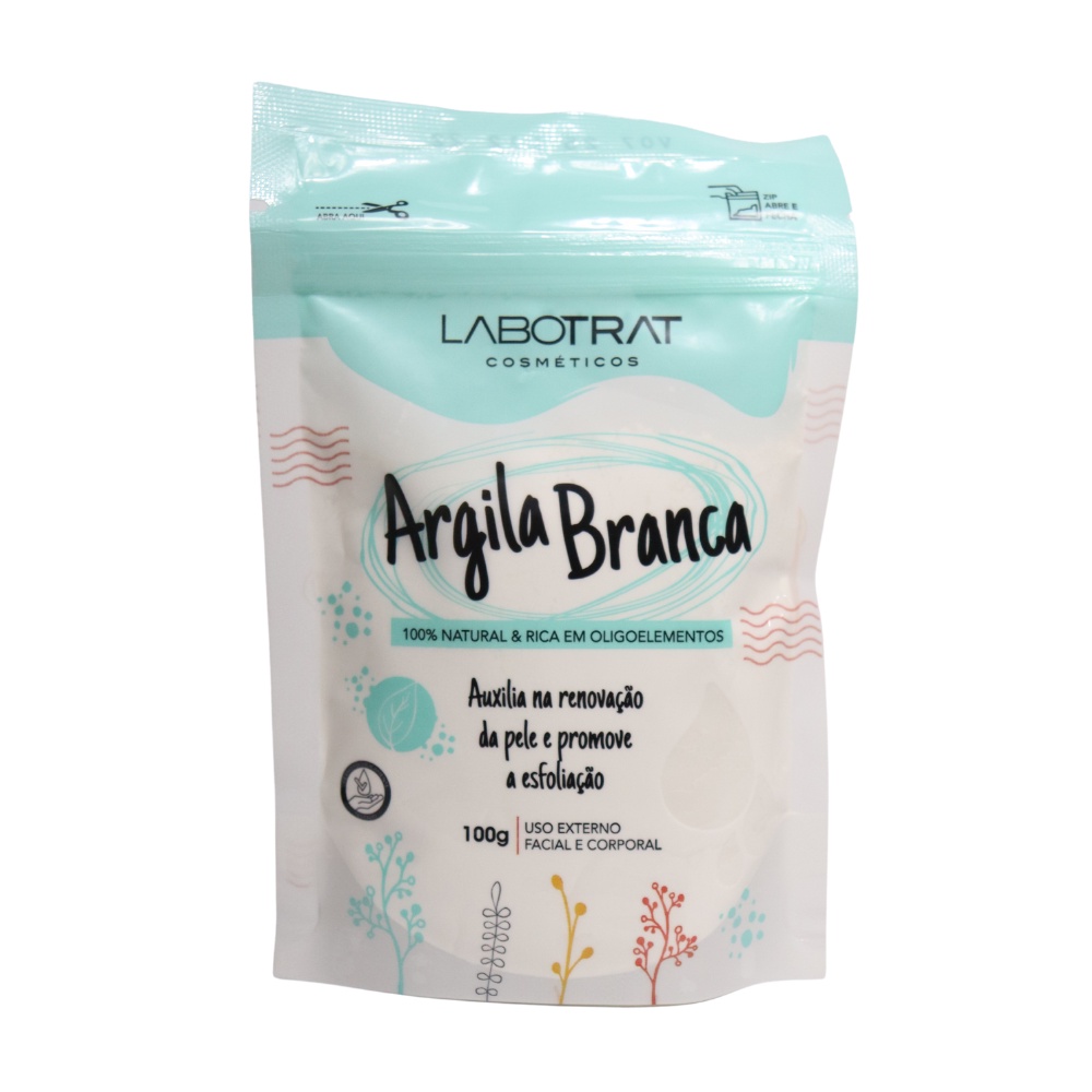 Argila Branca Esfoliante Nutre Facial Corporal Labotrat 100g | Shopee ...