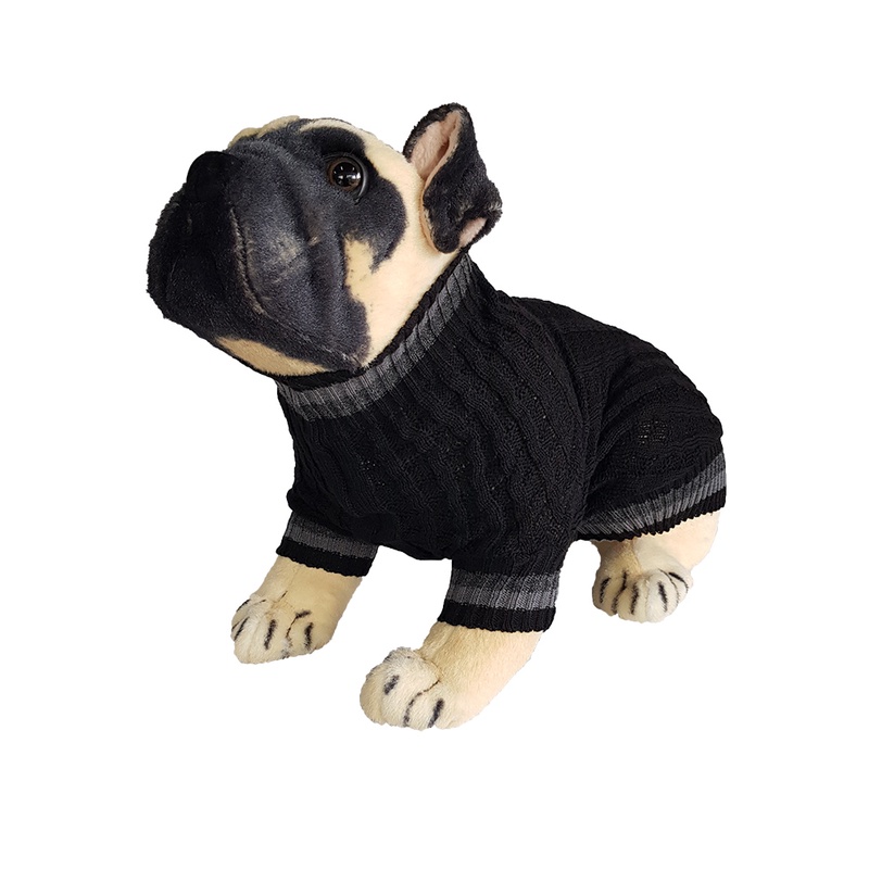 Roupinha Pet Katlen Tricot Canetran Listra Gola | Shopee Brasil