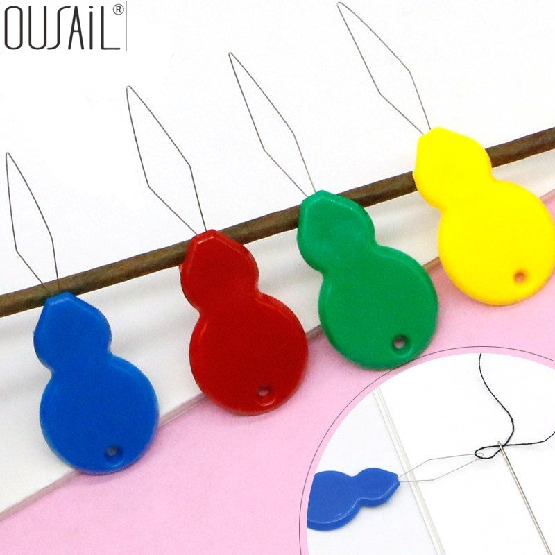 10pcs/50pcs/100pcs Passa Linha Plastico un-Passador de Linha na Agulha de Maquina de Costura Mão ...