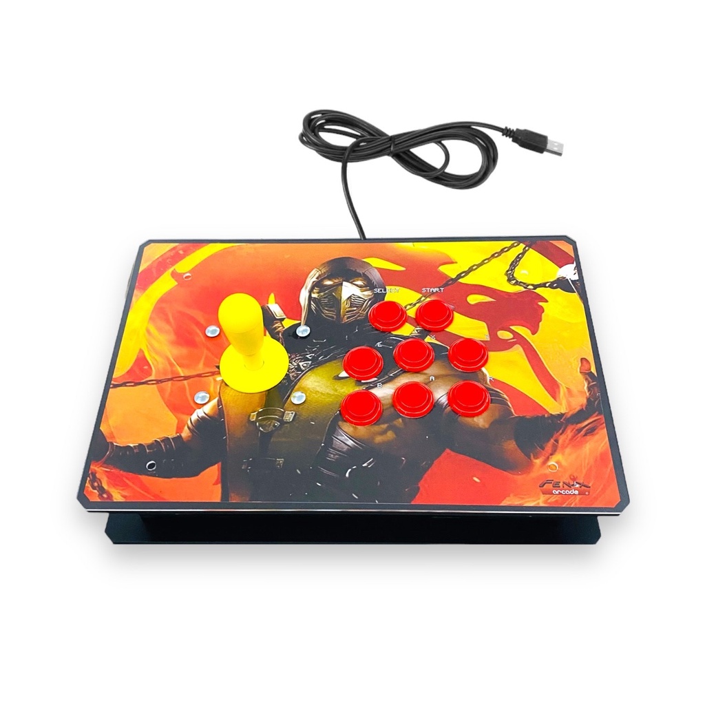 Controle Arcade MDF - Modelo Mortal Kombat III - 1 Joysticks, 8 botões ...