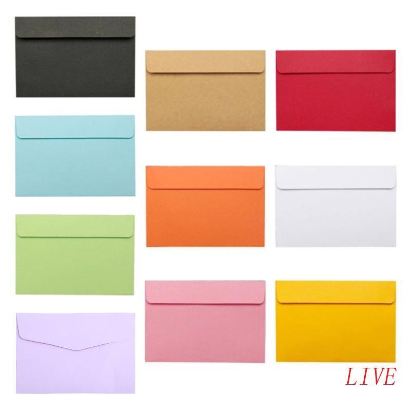 Conjunto De 10 Folhas De Papel Estacionário Vintage 6'x 4 De Envelopes Coloridos Para Cartões De ...