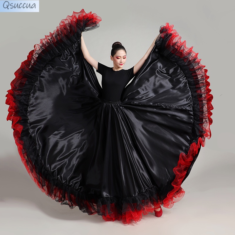 Qsuccua Dança Folclórica Para Senhoras Adultas Elegante Grande Saia ...
