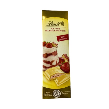 Chocolate Lindt com iogurte refrescante creme de morango | Shopee Brasil