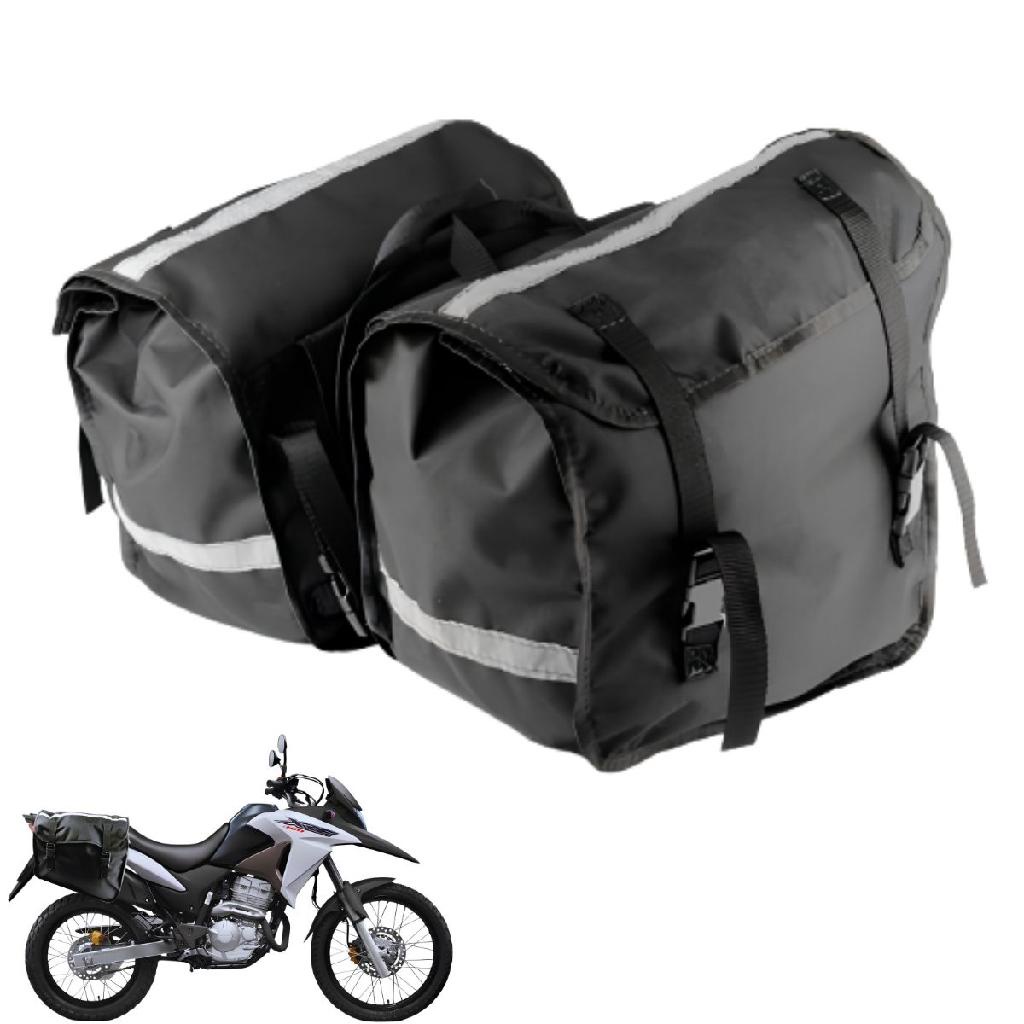 Alforge bau bolsa lateral 60l moto Honda XRE 300 premium | Shopee Brasil