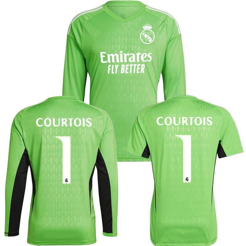 Camisa de futebol 2324 Thibaut Courtois camisa de goleiro n ° 1 I ...