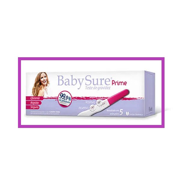 Teste de Gravidez Baby Sure Prime - Uniao Química | Shopee Brasil