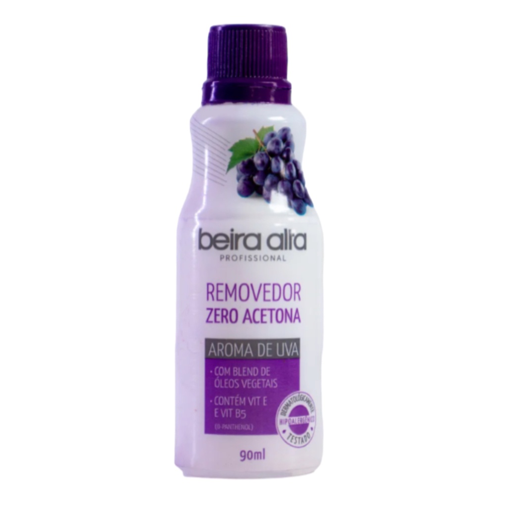 BEIRA ALTA REMOVEDOR S/ ACETONA UVA 90ml | Shopee Brasil