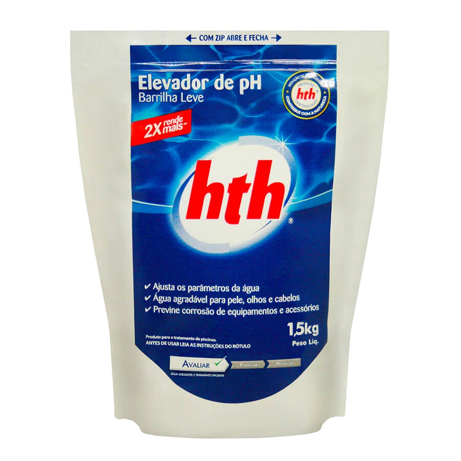 Barrilha Elevador de pH HTH 1,5Kg | Shopee Brasil