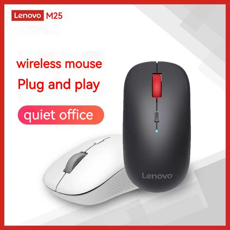 Lenovo Mouse M25 De Escritório Sem Fio Portátil Jogos Bluetooth ...