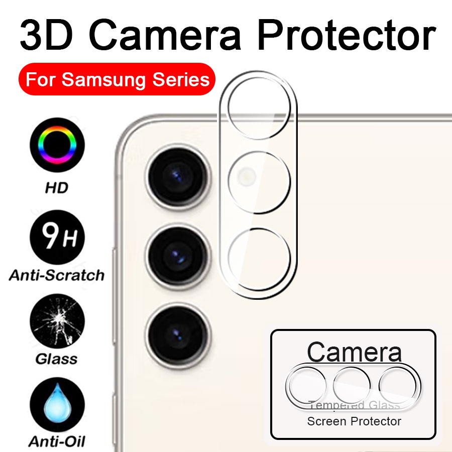 Película de vidro Temperado Câmera Samsung Galaxy S24 Plus S25 Ultra S23 S22 S21 S20 FE A35 A55 ...