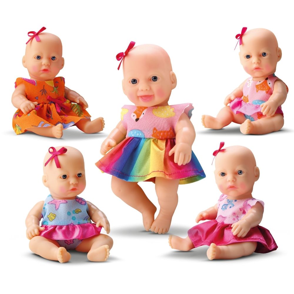 Boneca Diver Mini New Born Bonequinhas 100% Vinil Macio 15cm Brinquedos ...
