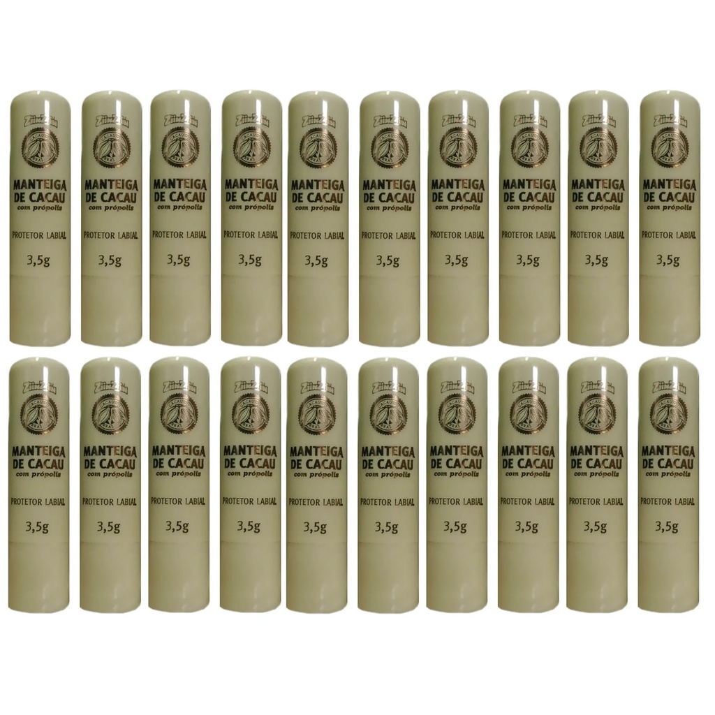 20uni Manteiga de Cacau c/ Própolis Baton - Ziinziin | Shopee Brasil