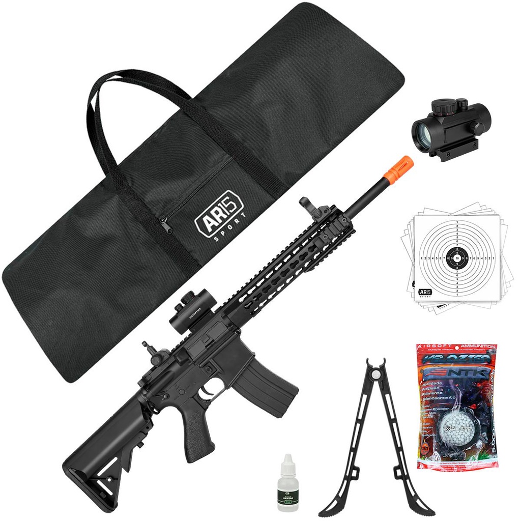 Rifle Airsoft Eletrico M4A1 Cyma + Red Dot Evo Arms 552 | Shopee Brasil