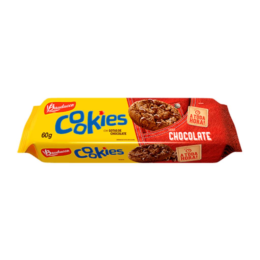 Biscoito Bolacha Bauducco Cookies Chocolate Pacote 60g | Shopee Brasil