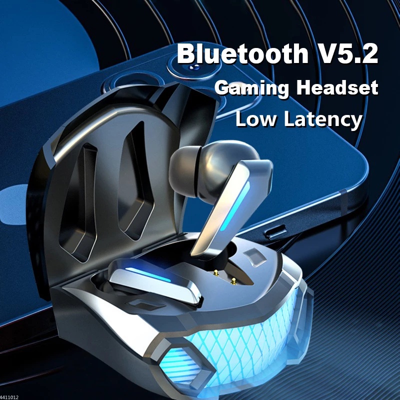 M5 TWS Gaming Wireless Headset Bluetooth 5.2 Gamer Phone Com Microfone ...