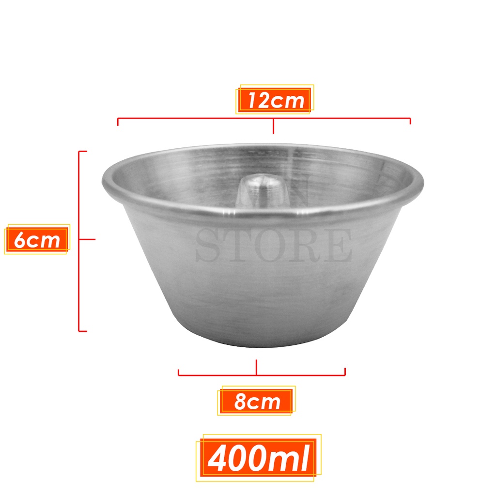 Kit 6 Forminhas 12 cm Mini Bolo Vulcao Pudim ( 12cm Boca / 8,0cm Fundo ...