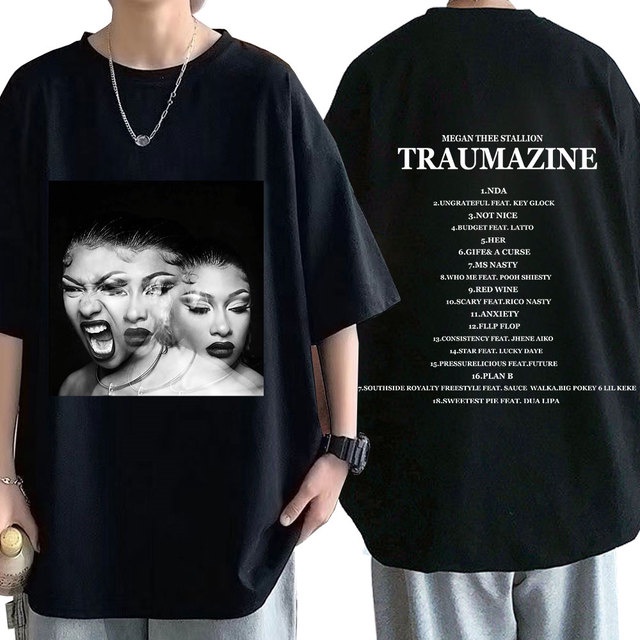 Camiseta American Singer Megan Thee Stallion Rapper Traumazine Indie ...