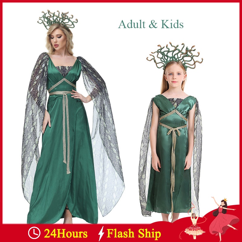 Mitologia Grega Medusa Cosplay Traje De Para Mulheres Adultas Festa De Aniversário De Halloween ...