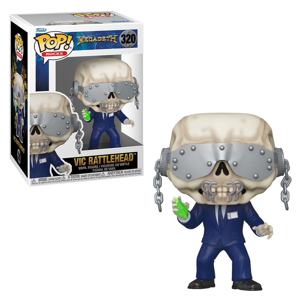 Funko Pop! Rocks: Megadeth - Vic Rattlehead 320 | Shopee Brasil