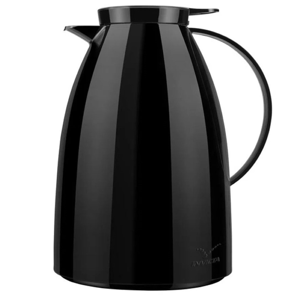 Bule Térmico 1 Litro com Gatilho Viena Preto Invicta | Shopee Brasil