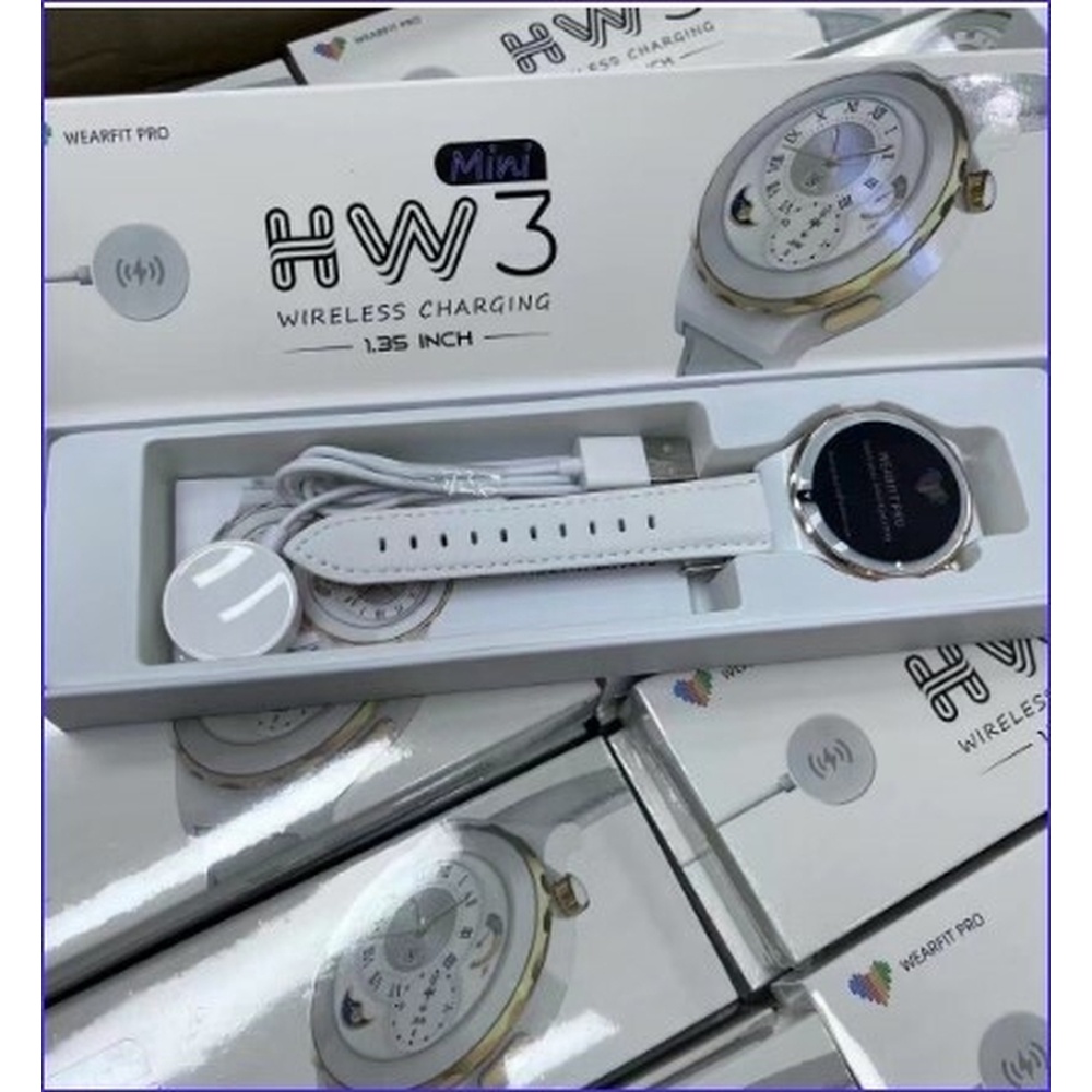 Smartwatch Redondo Hw3 Mini Feminino Com Comando de Voz | Shopee Brasil