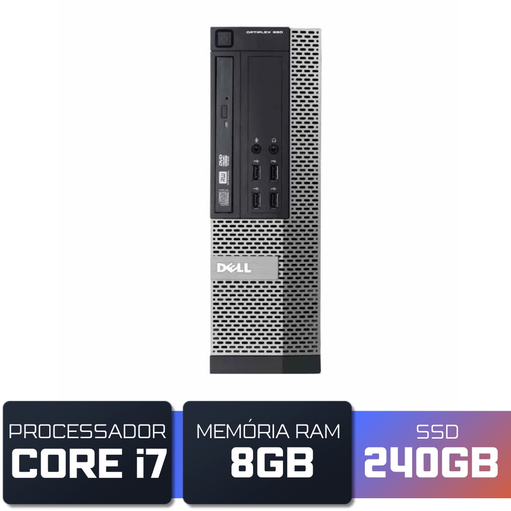 Computador Dell Optiplex 990 - Intel Core i7, 8GB, SSD 240GB | Shopee ...