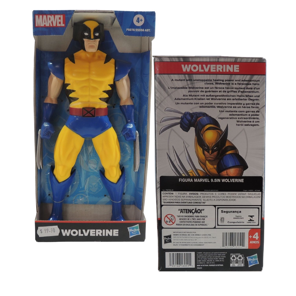 Boneco Wolverine Clássico X- Men 25cm - Hasbro F5078 | Shopee Brasil