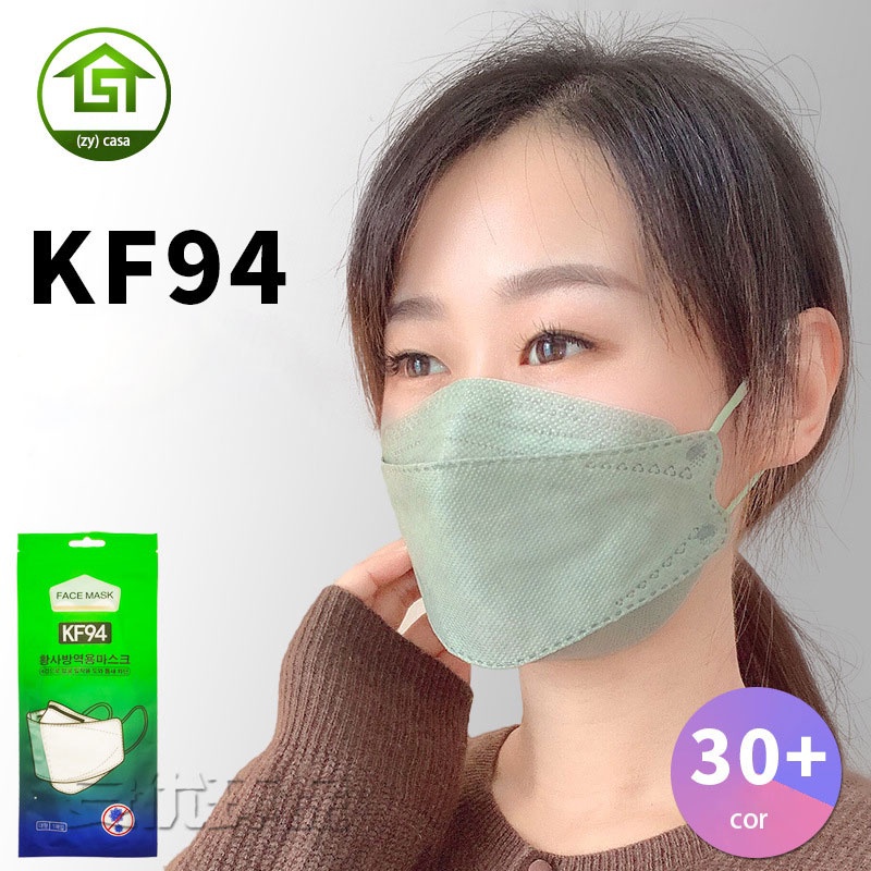 10 Un KN95/KF94 Adult Protection Mask Breathable 4Ply | Shopee Brasil