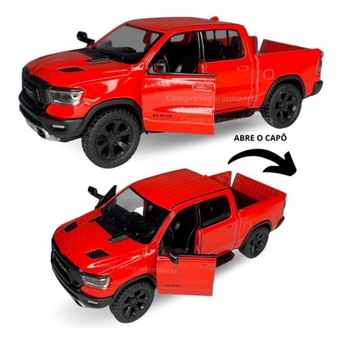 Carrinho De Ferro Miniatura Dodge Ram 1500 Metal Abre Porta | Shopee Brasil
