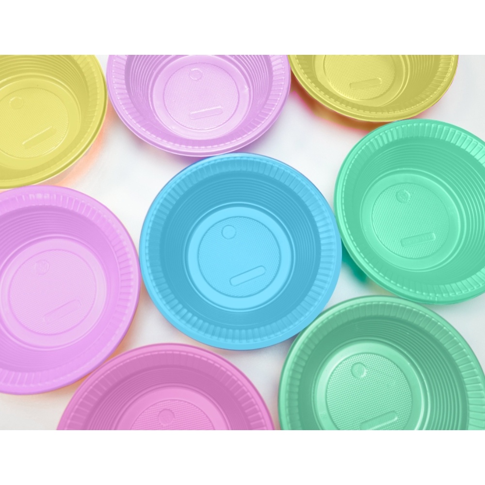 Prato Descartável Fundo Candy Colors 15cm Colorido c/10un | Shopee Brasil